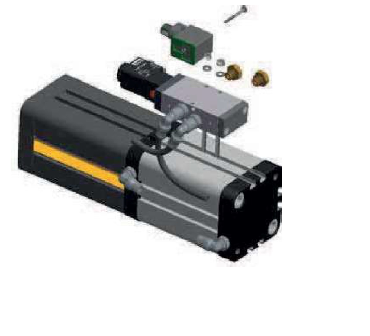 WATER RETRACT: 250ml UNIT EXTENDED IN REST POSITION 24VDC NPT